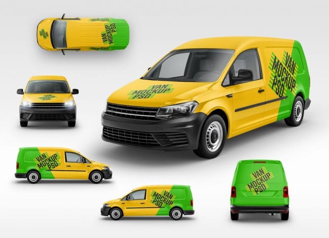 50+ Free Bus / Van / Truck Vehicle Branding Mockups - Good Mockups
