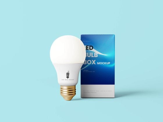 8 Free LED Light Bulb & Box Mockup PSD Files - Good Mockups