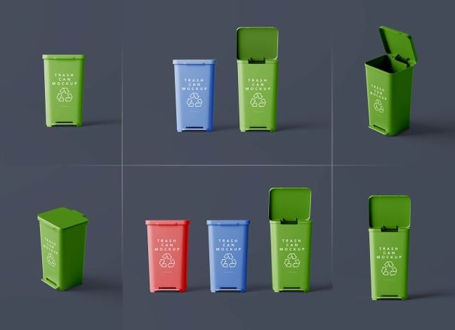 Trash Can Mockup Archives - Good Mockups