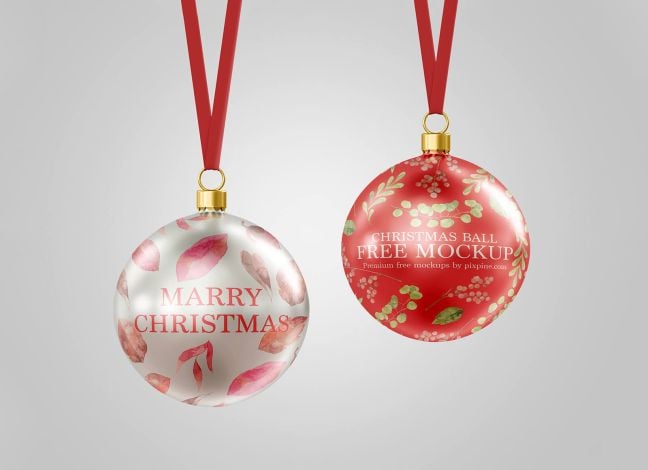 10+ Best Free Christmas Bauble / Ball Mockups - Good Mockups