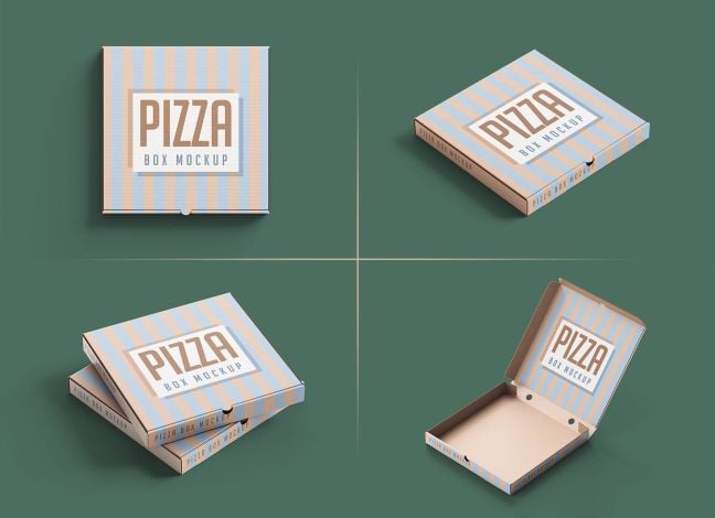 15+ Best Free Sizzling Pizza Box Mockup PSD Files - Good Mockups