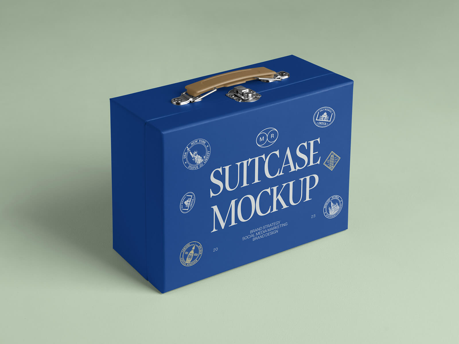 Free Suitcase / Attache Case Mockup PSD - Good Mockups
