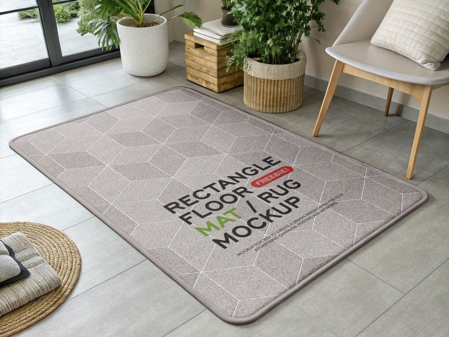 Free Floor Mat / Rug Mockup PSD - Good Mockups