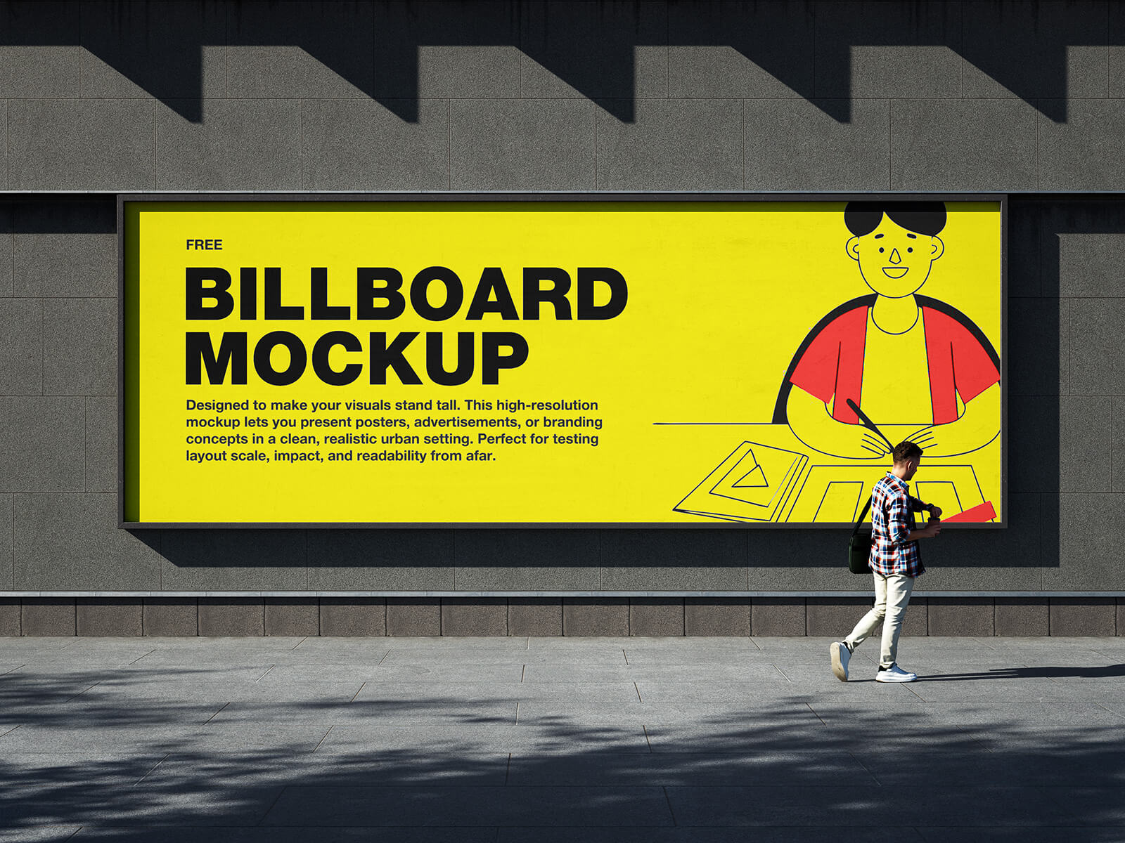 2 Free Urban Street Billboard Mockup PSD Files - Good Mockups