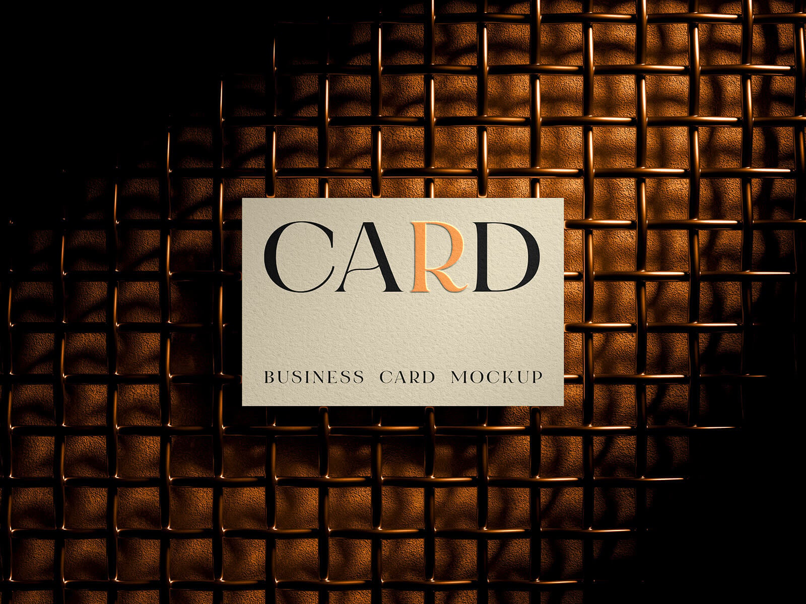 Free Urban Embossed Business Card Mockup PSD - Good Mockups