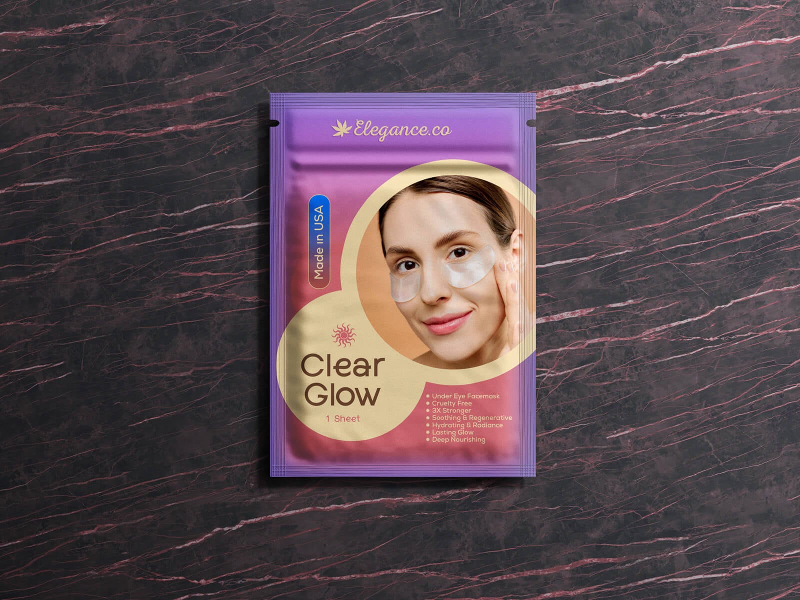 Free Cosmetic Face Mask Sachet Mockup PSD - Good Mockups