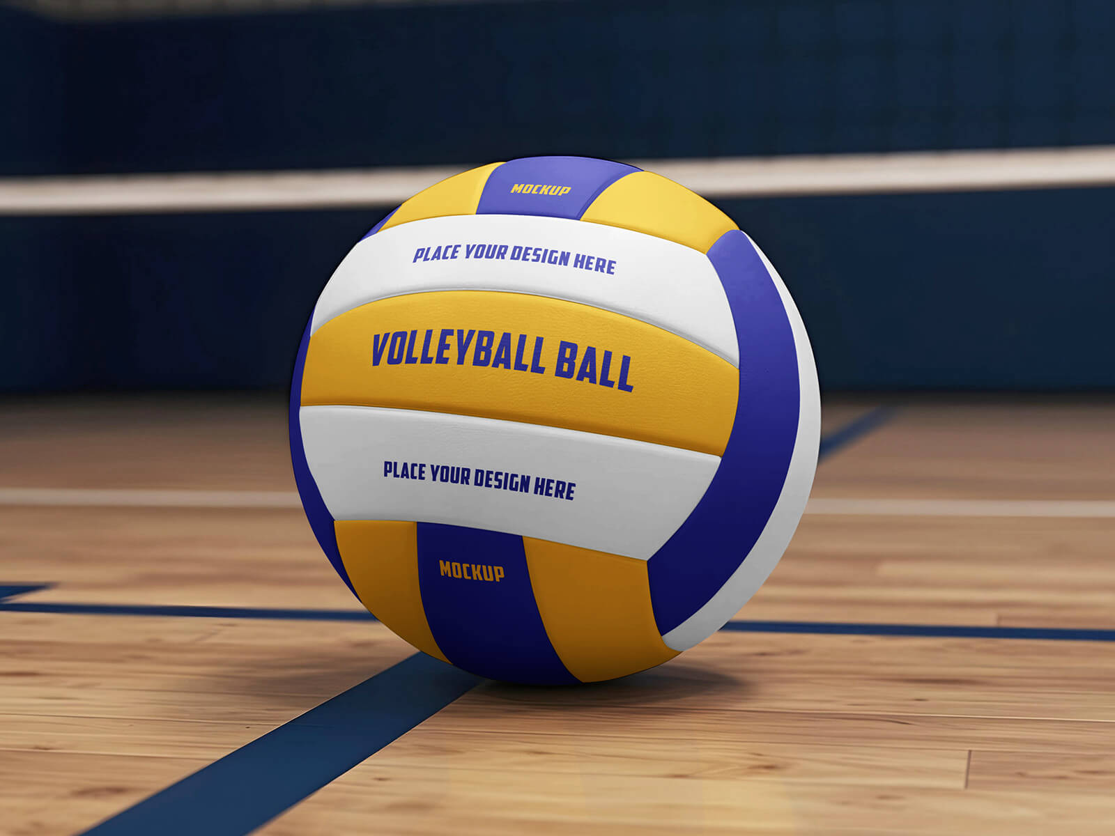 Free Volleyball Game Ball Mockup PSD - Good Mockups