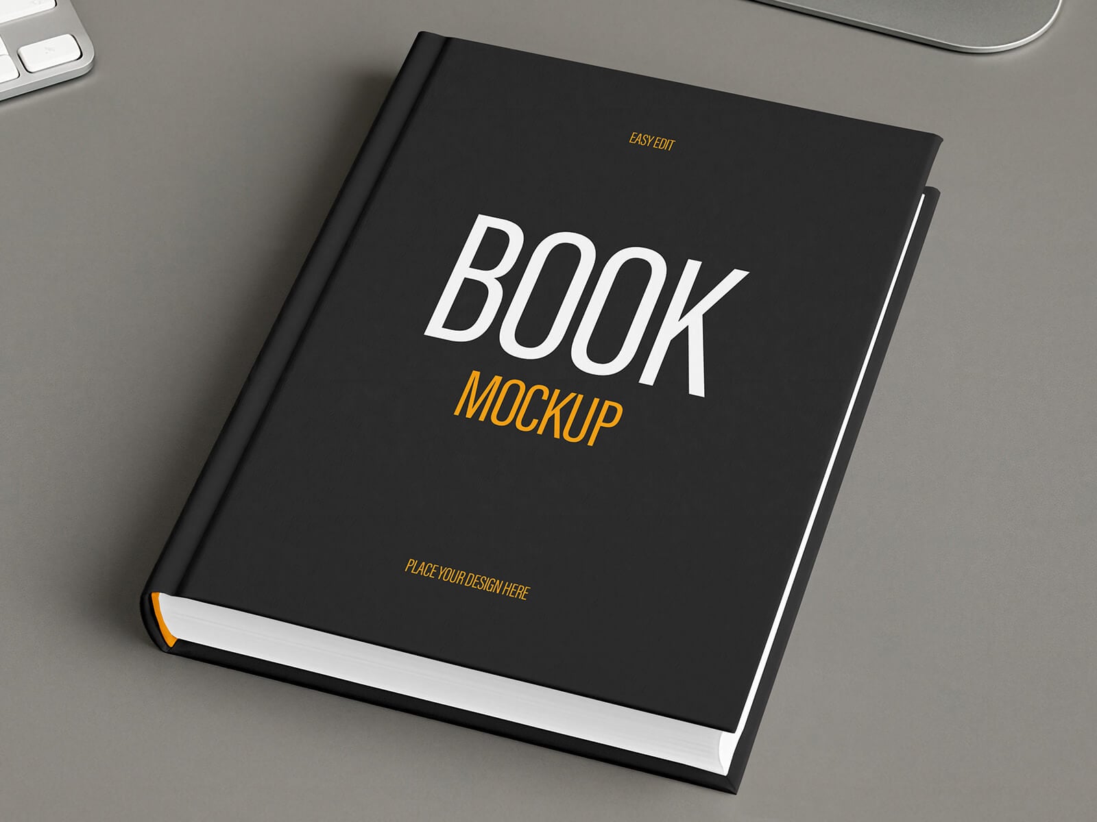 Free Hardback Book Cover Mockup PSD - Good Mockups