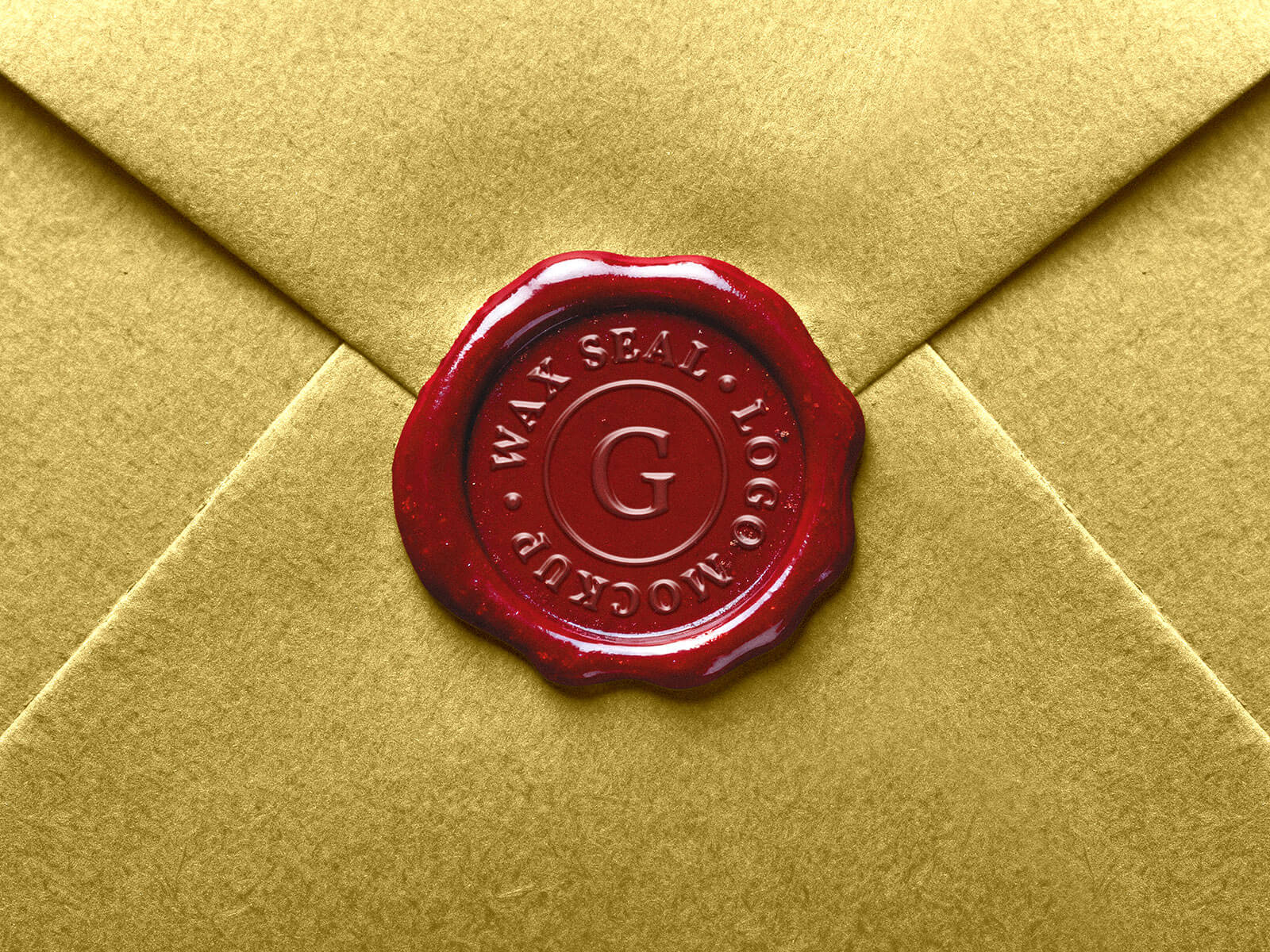 Free Wax Seal On Envelope Mockup PSD - Good Mockups