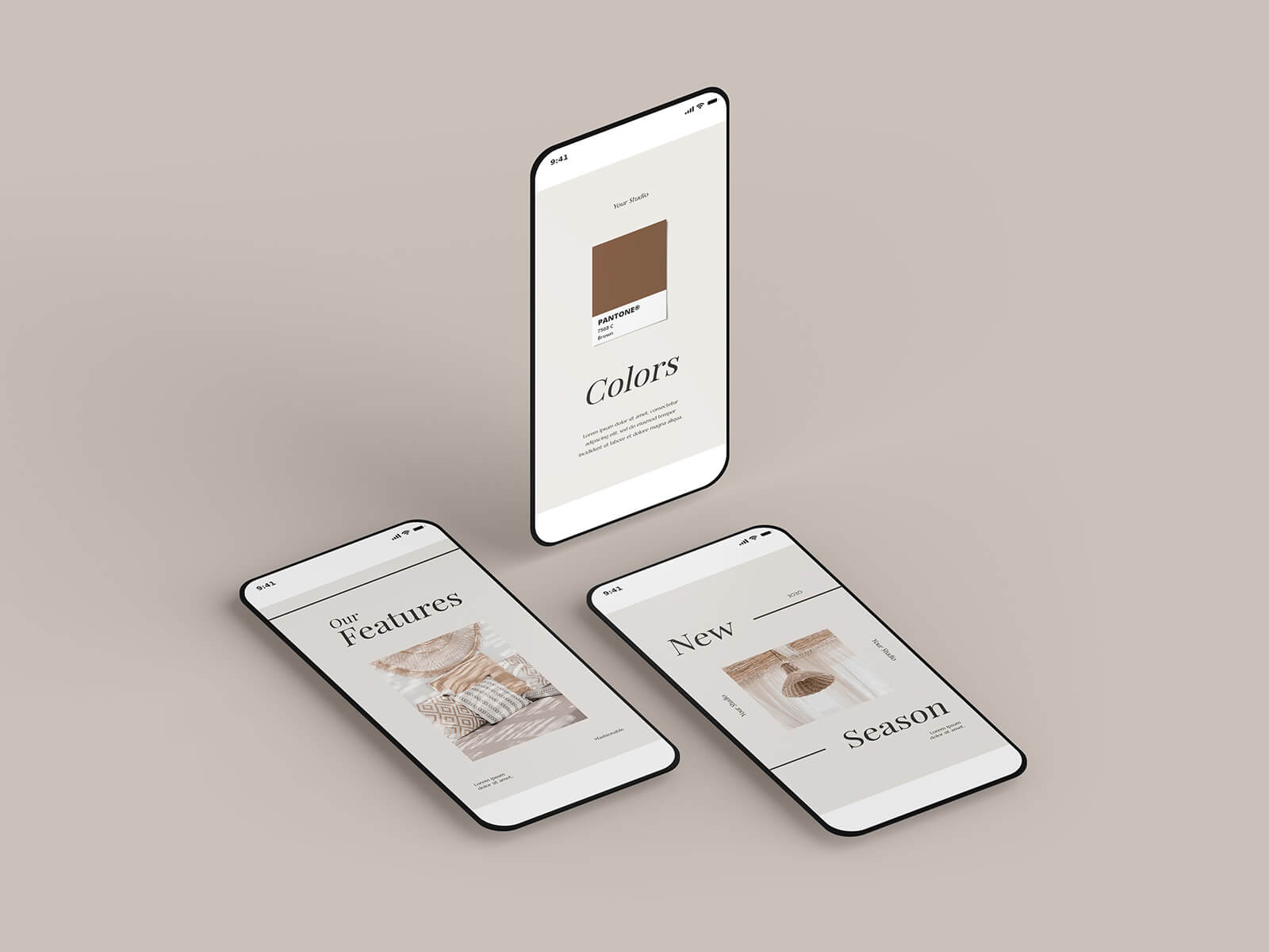 Free Mobile / iPhone Screen UI Mockup PSD - Good Mockups