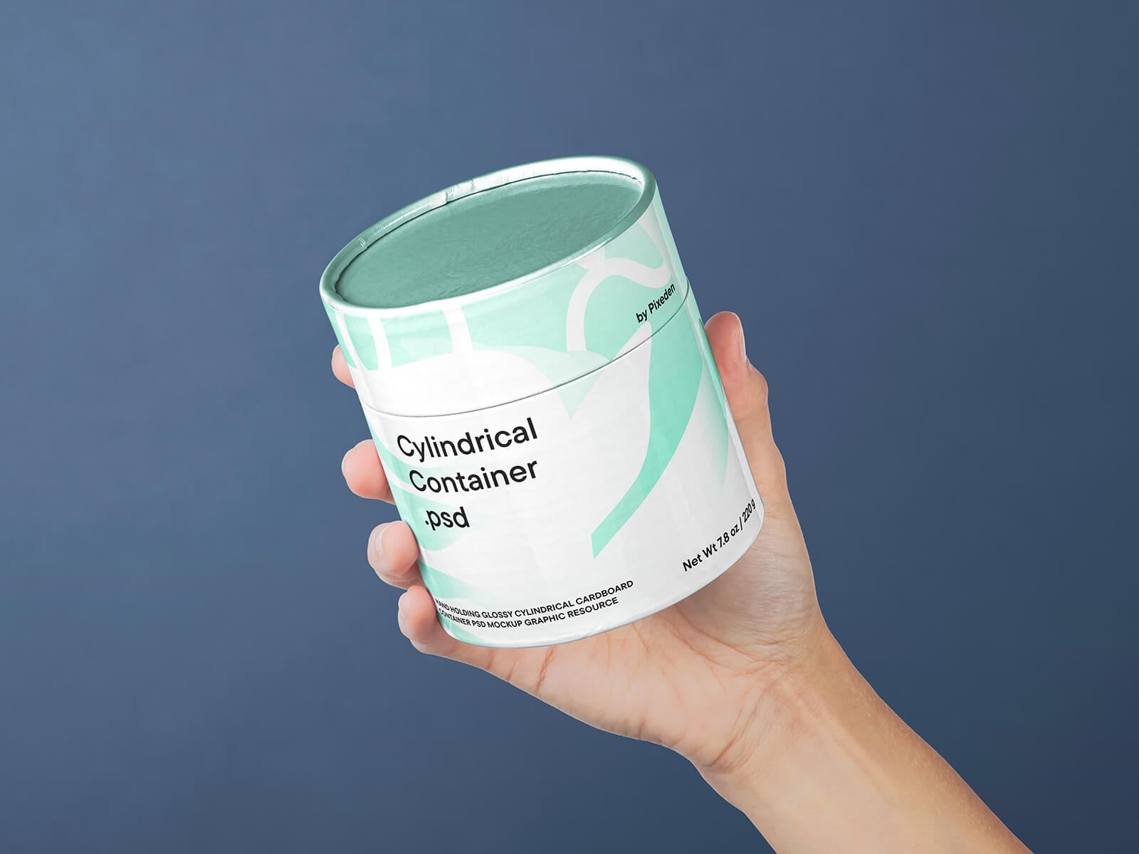 Free Hand-Holding Short Paper Tube Mockup PSD - Good Mockups