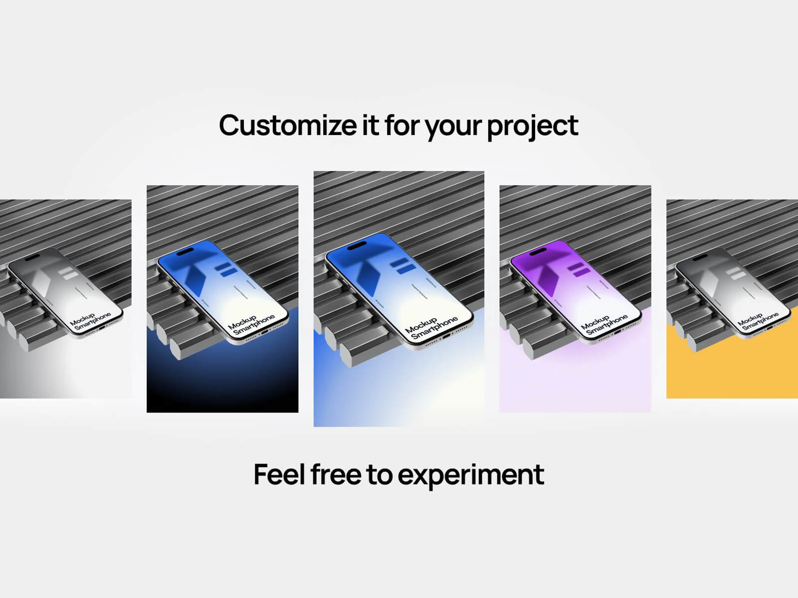 Free Metal Scene iPhone 17 Pro Max Mockup PSD + Fig Files - Good Mockups