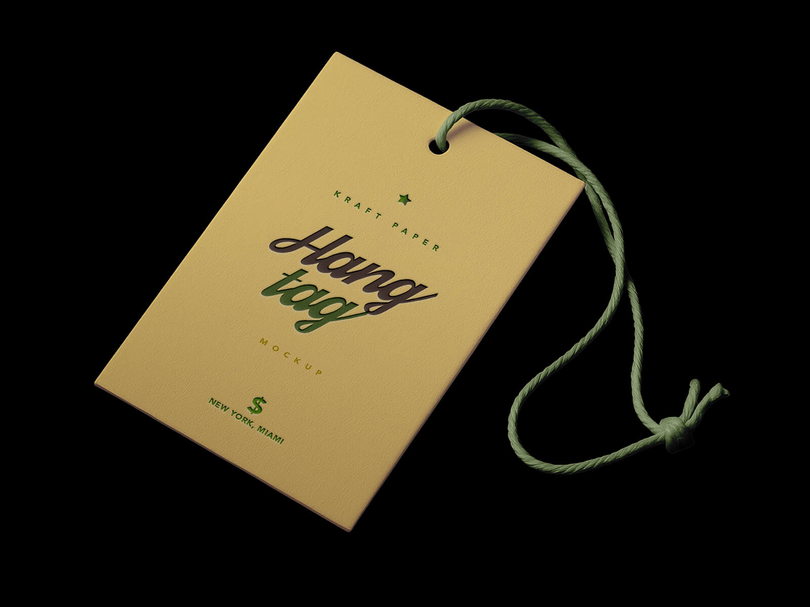 Free Fashion Brand Premium Hang Tag Mockup PSD - Good Mockups
